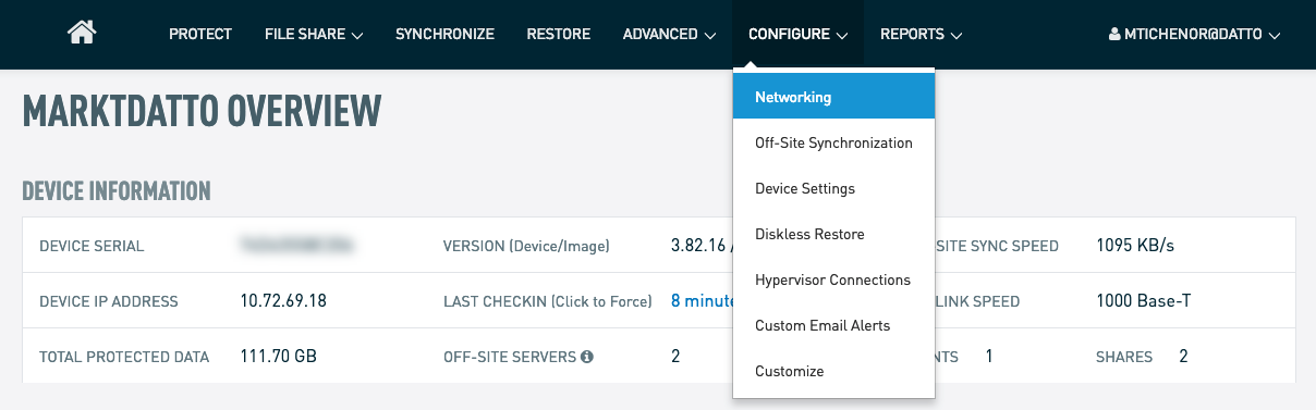 Network Configuration