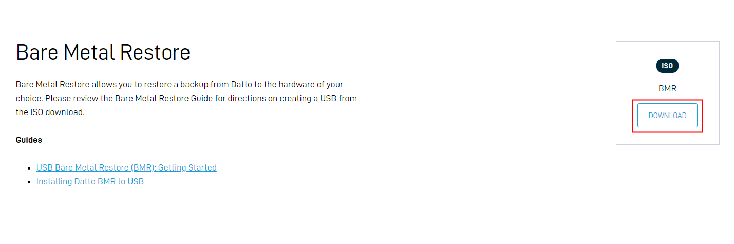 USB Bare Metal Restore: Restoring a Generation 2 Hyper-V VM