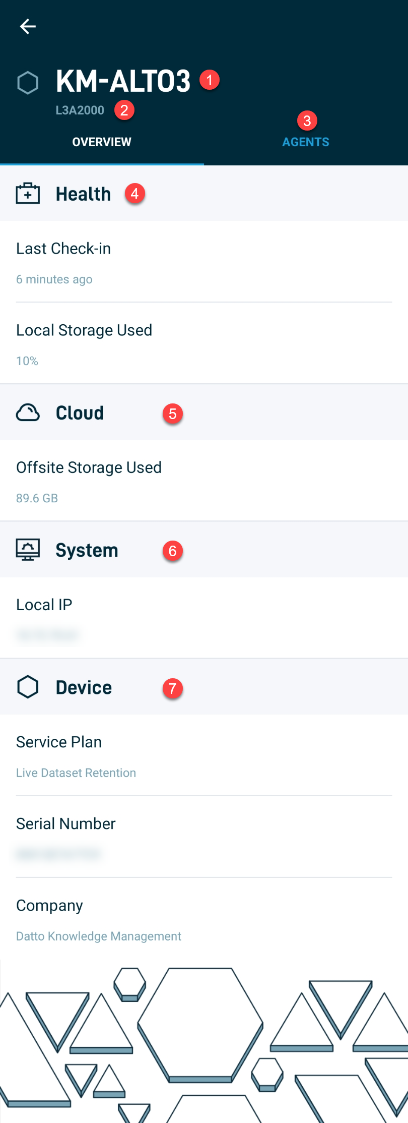 Datto Networking App: BCDR