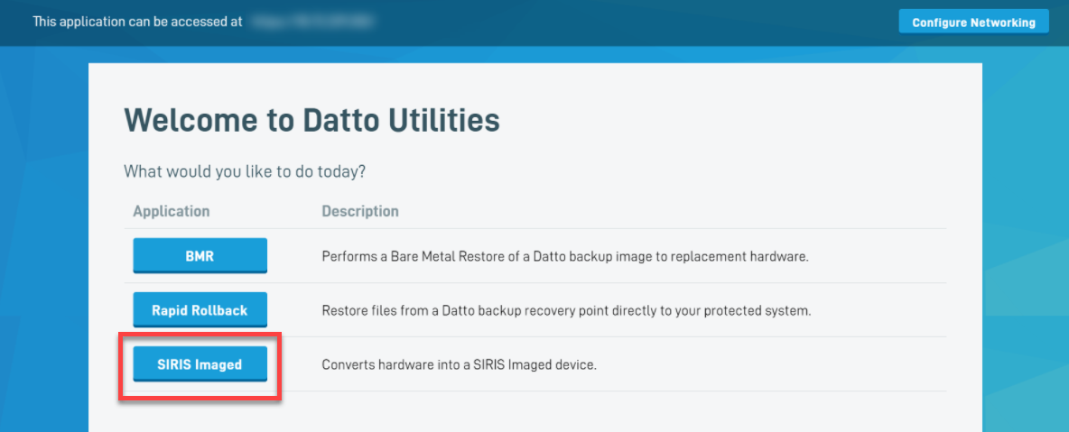 Imaging a DELL PowerEdge Rack Server computer with the Datto SIRIS Imager